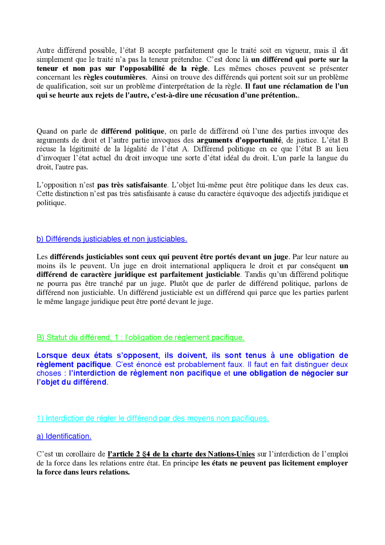 Notes Sur Les Principes De Mutation Des Engagements 3° Partie Notes
