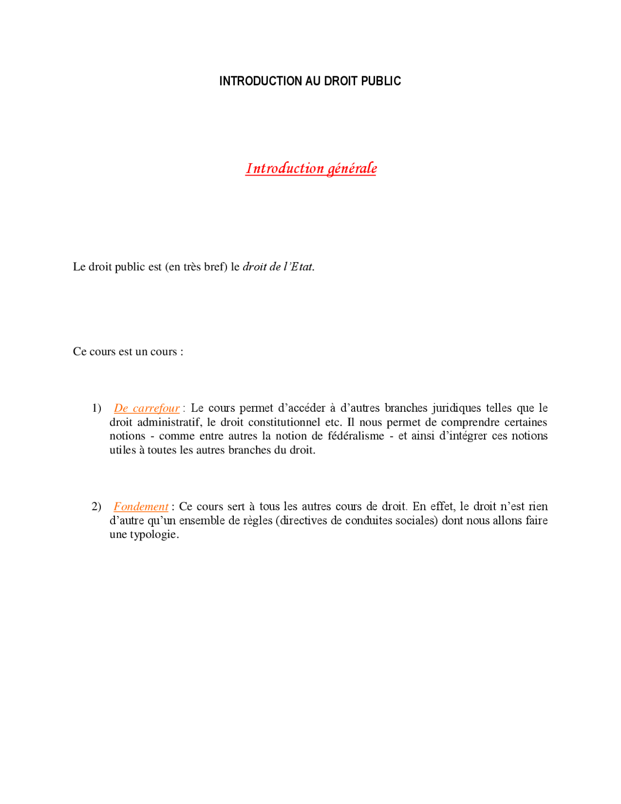 Notes Complètes Sur Le Droit Public Belge 1° Partie Docsity