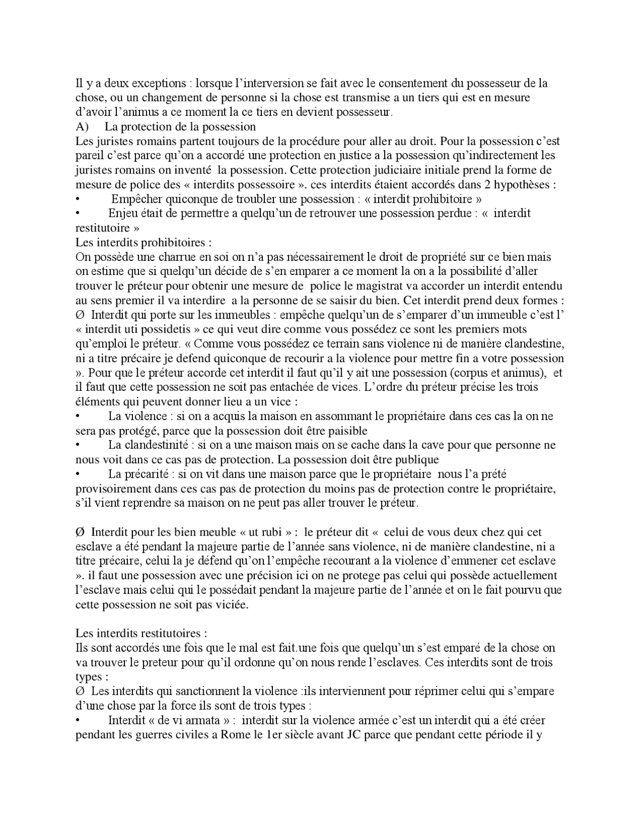 Notes Sur Lhistoire Du Droit Des Biens 2° Partie Docsity
