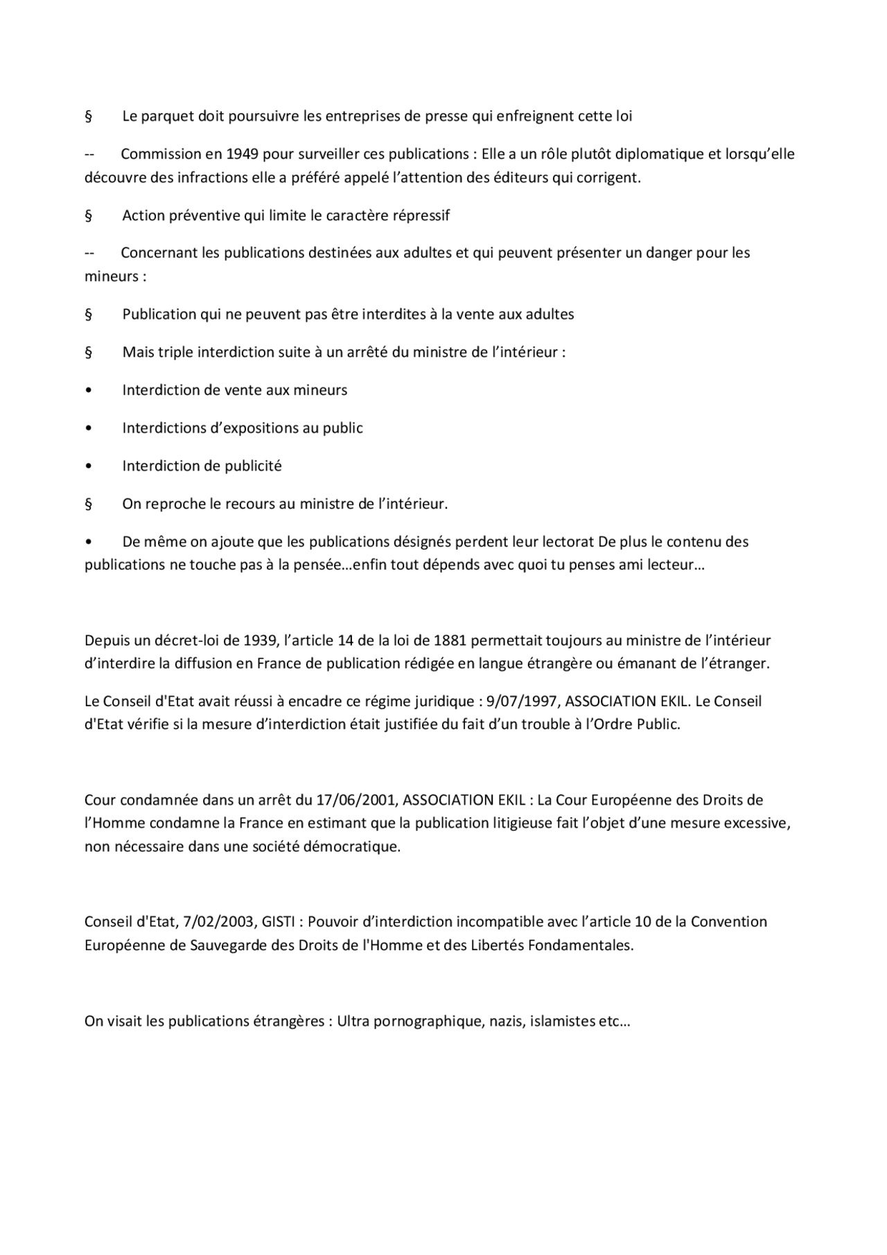 Résumé Sur La Liberté De Communication 2° Partie Docsity