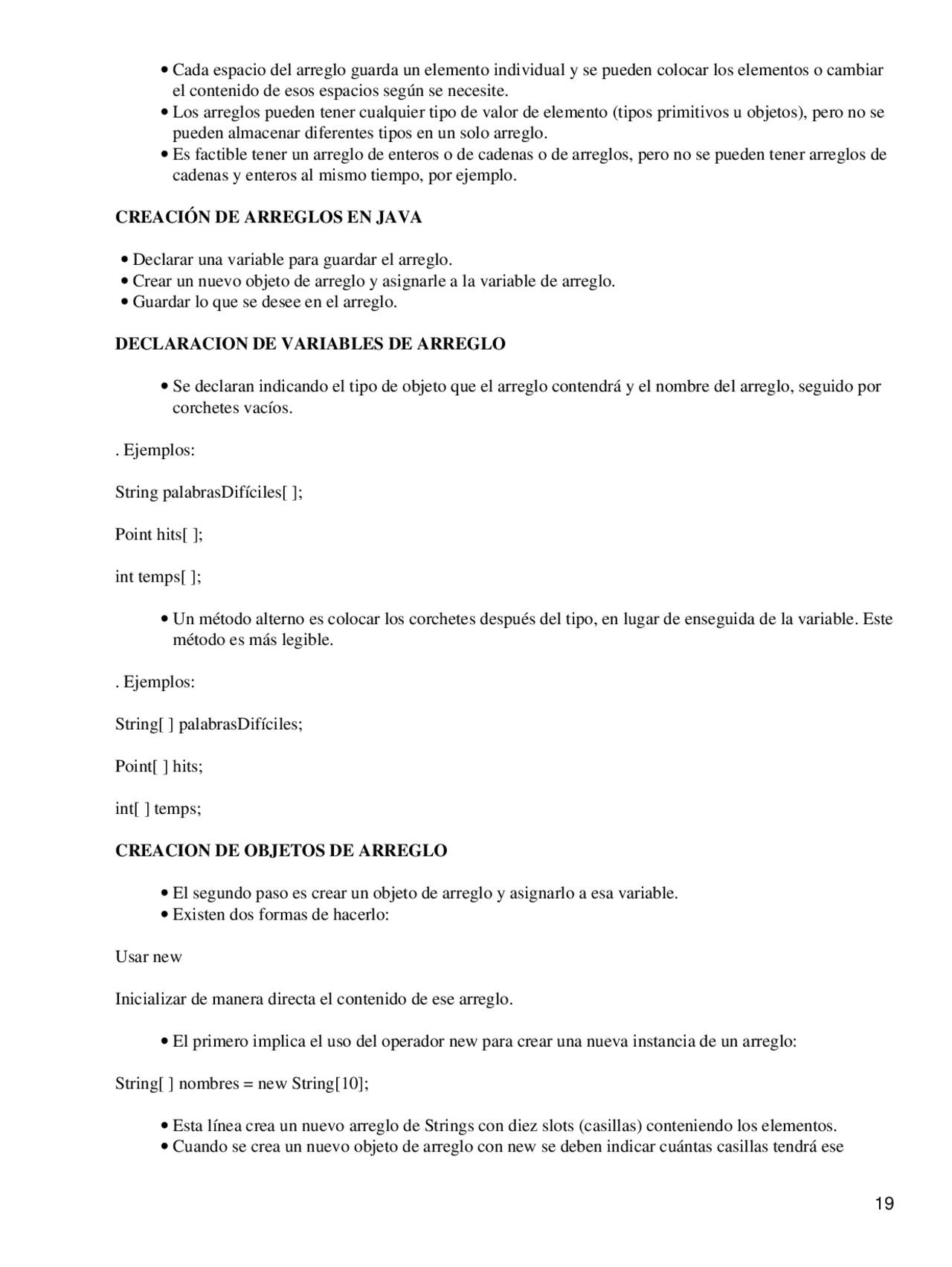 Apuntes Sobre El Lenguaje De Programacion Java Parte2 Docsity