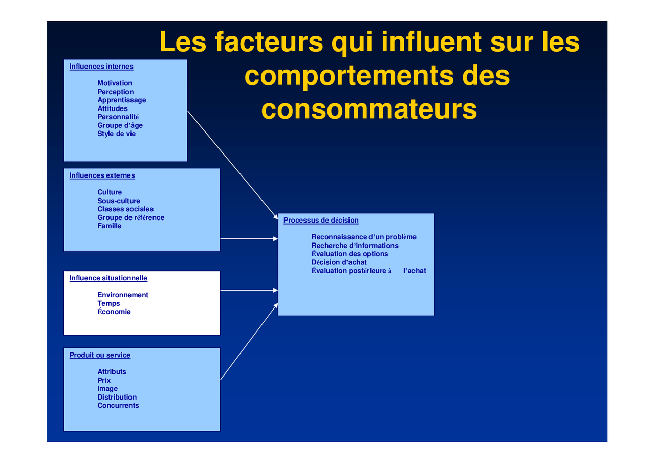 Notes Sur Les Comportements Des Consommateurs 3° Partie Docsity