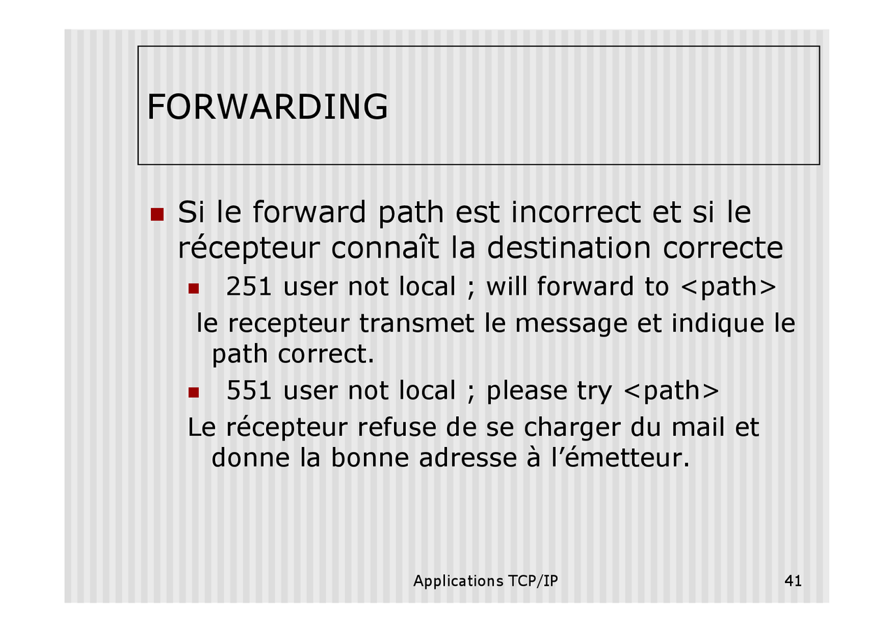 Notes Sur Les Protocoles Application 3° Partie Docsity