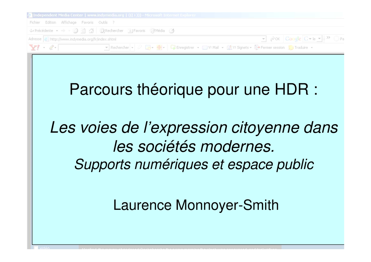 Notes Sur Les Parcours Théorique Pour Une Hdr Docsity