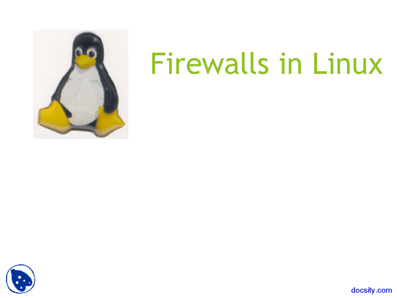 Firewalls Linux Lecture Slides Docsity