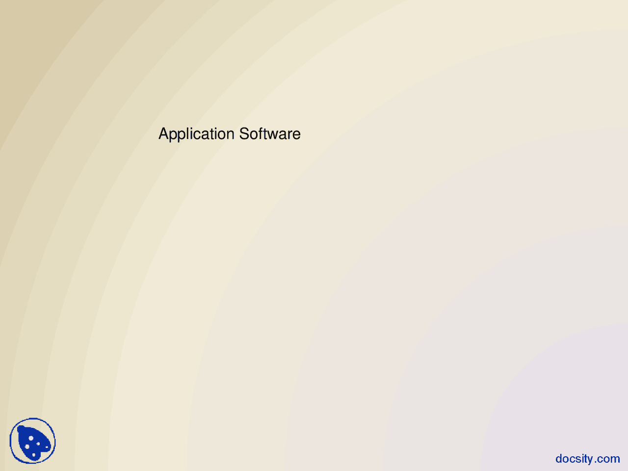 Application Software Discovering Computers Fundamentals Lecture