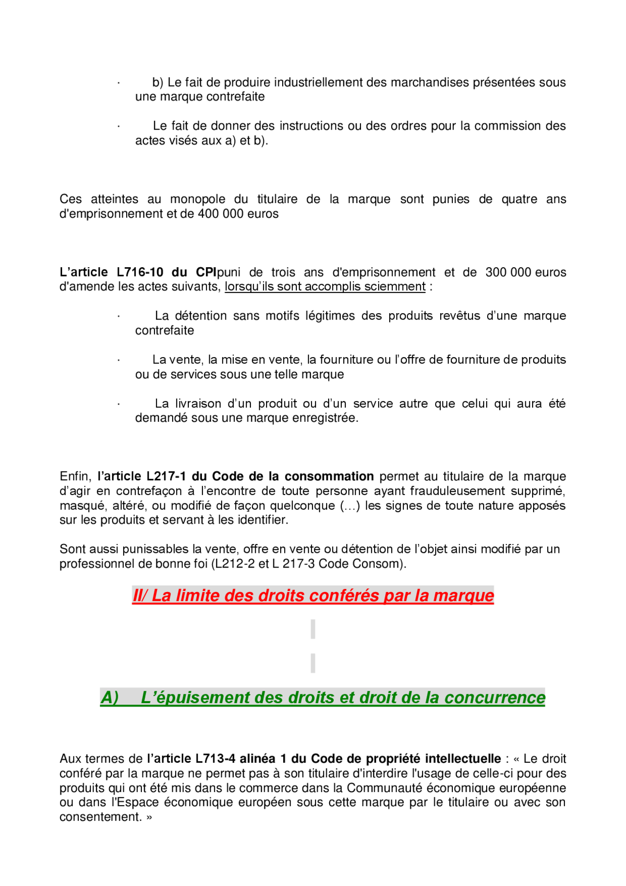 Notes Sur Les Signes Distinctifs 2° Partie Docsity