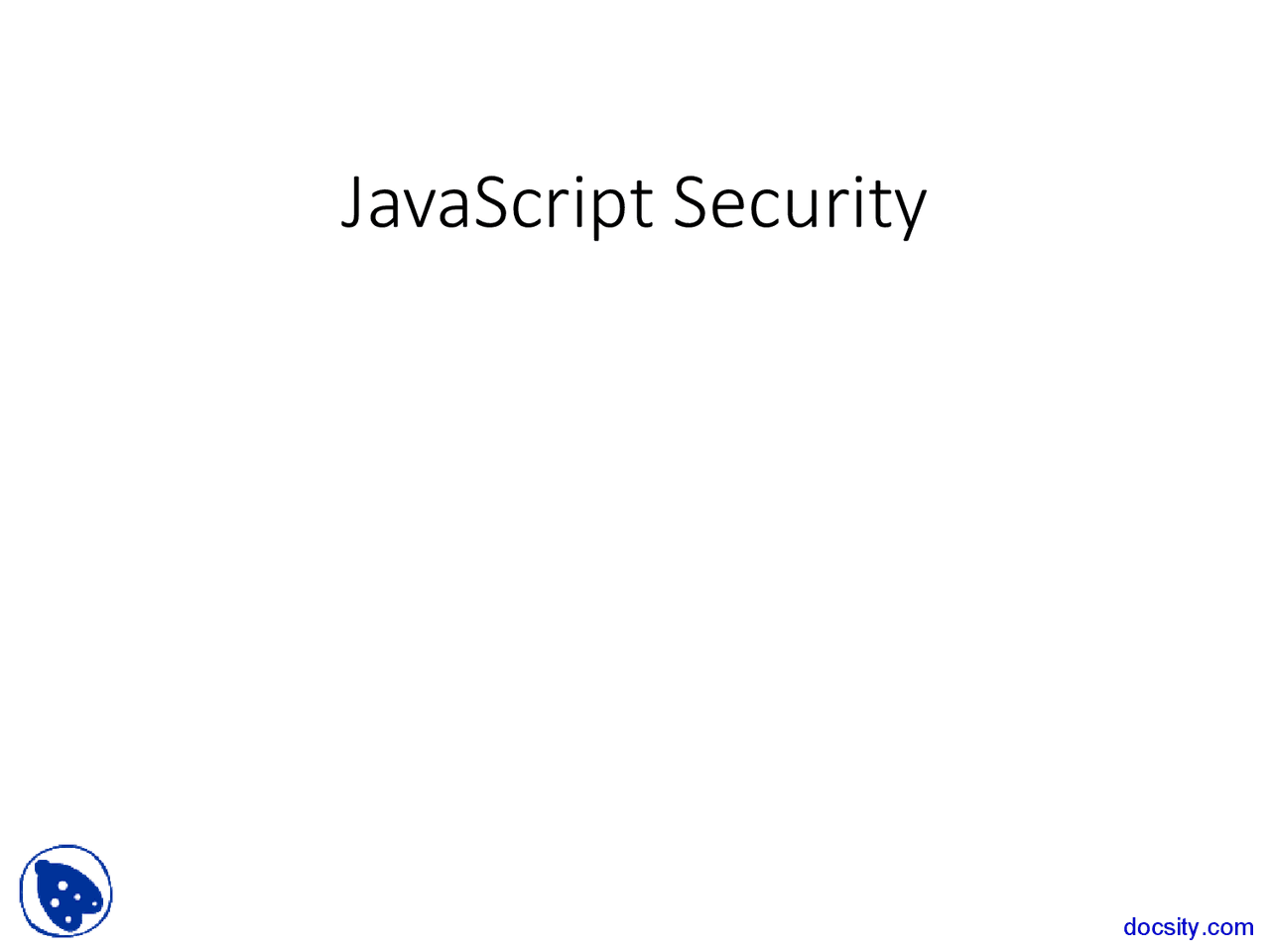 Security Introduction To Java Script Lecture Slides Docsity 3621