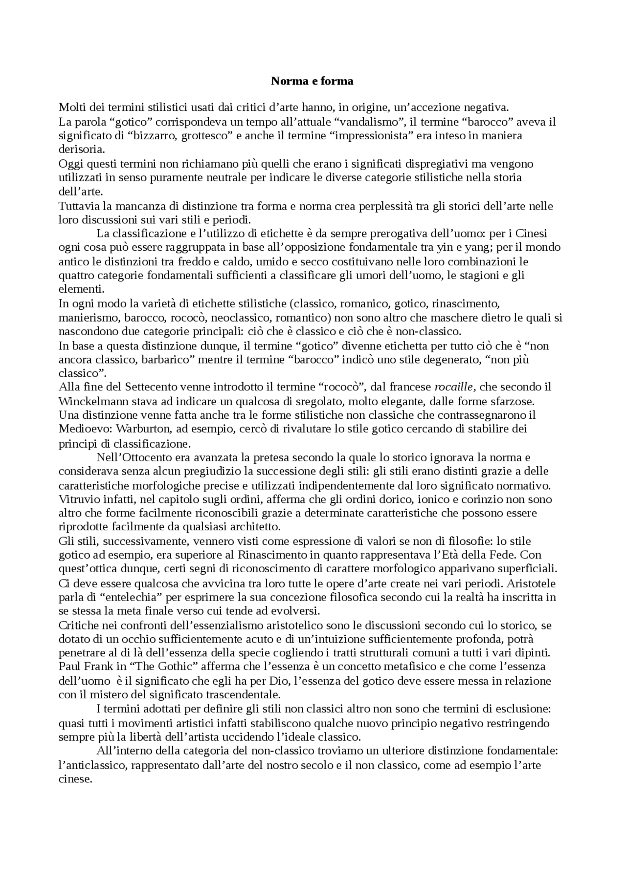 Norma E Forma Docsity