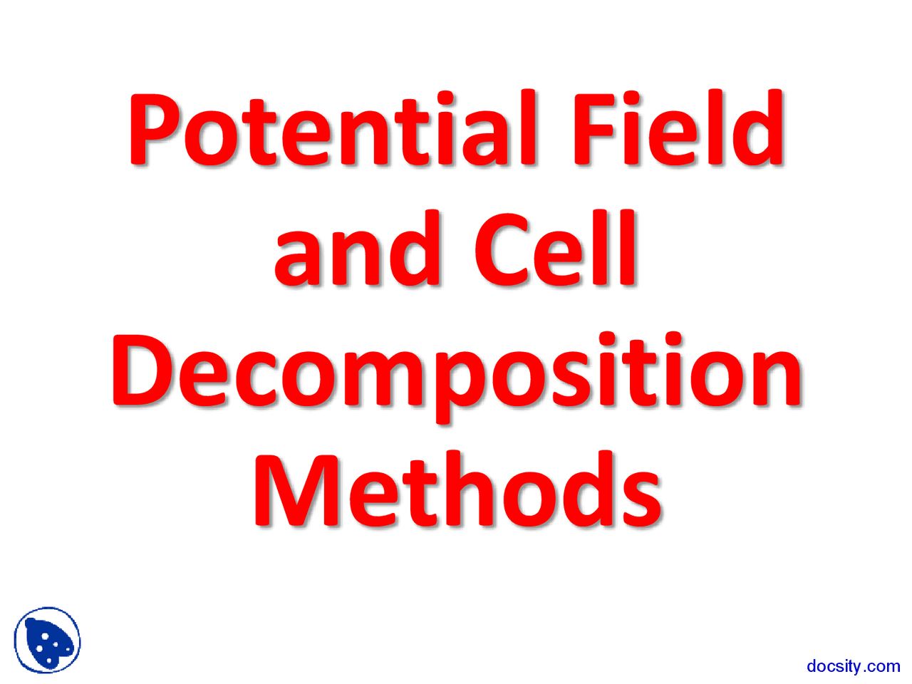 Potential Field Approach - Embedded Intelligent Robotics - Lecture Slides | Slides Robotics ...
