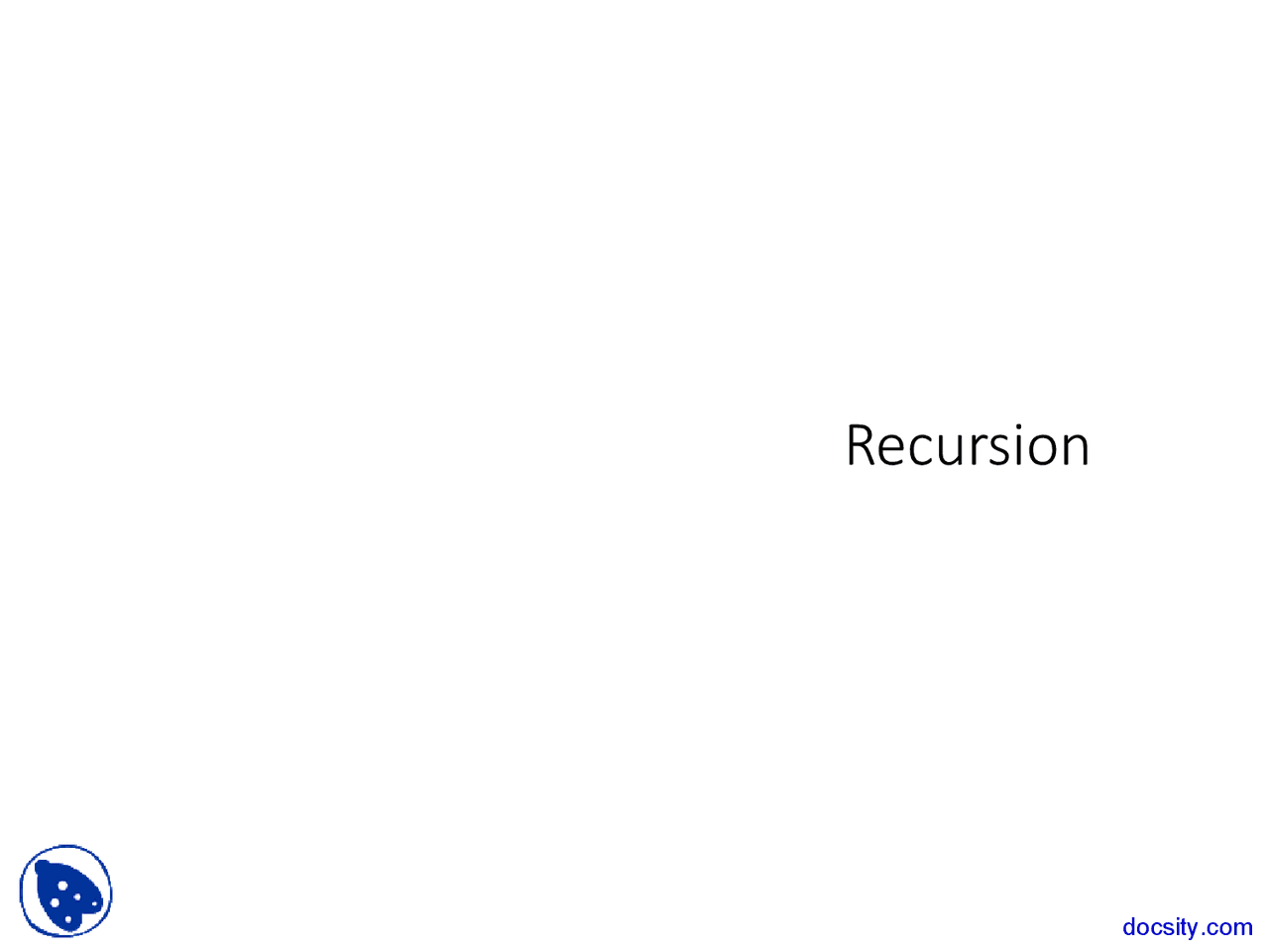 Recursion Object Oriented Programming And Data Structures Lecture 3461