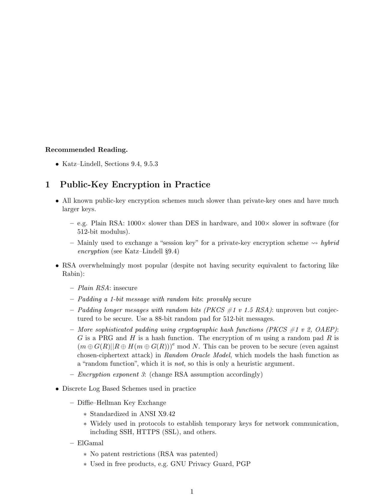 Public Key Encryption In Practice Introduction To Cryptography