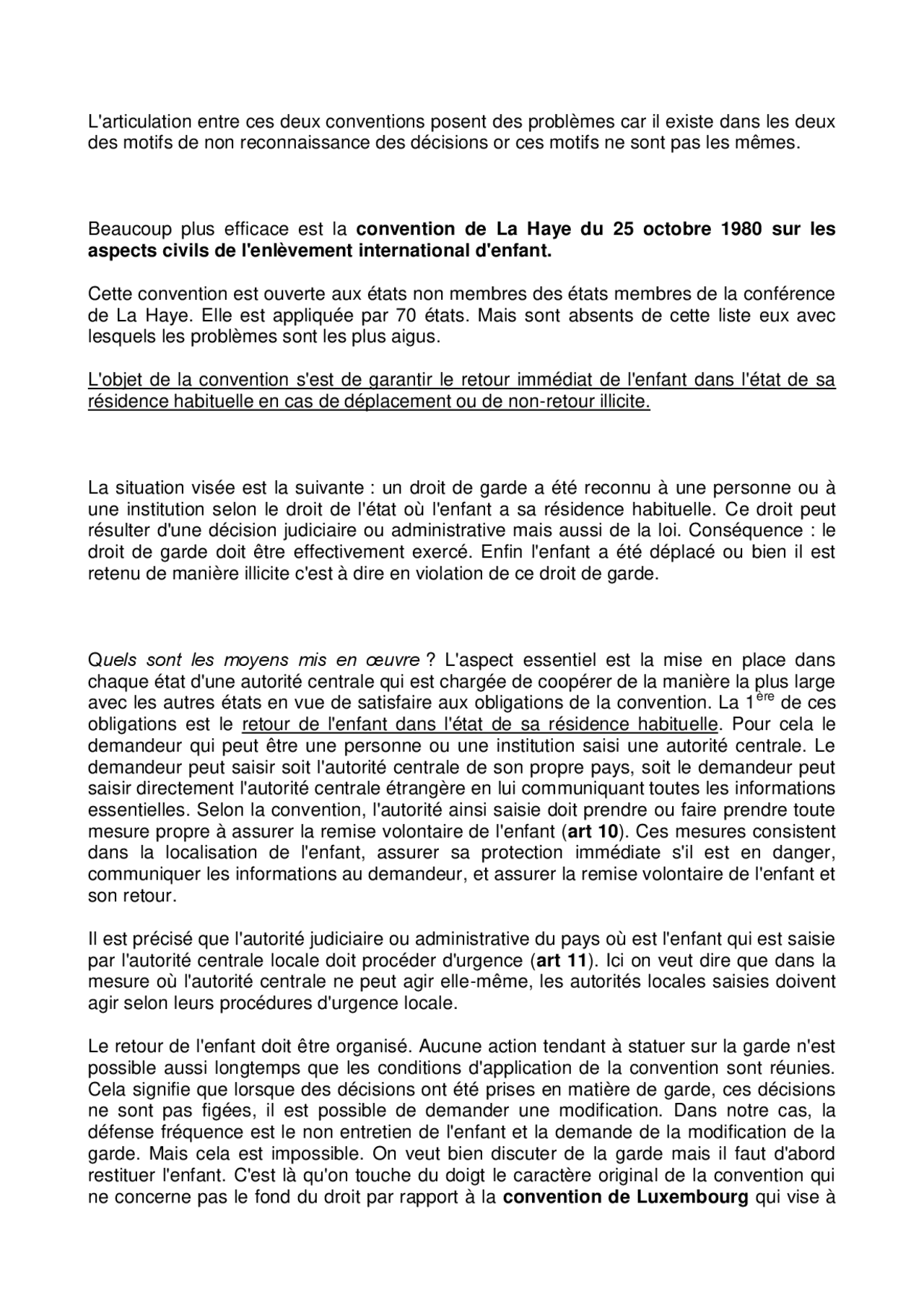 Notes Sur Le Thème Du Statut Personnel 3° Partie Docsity