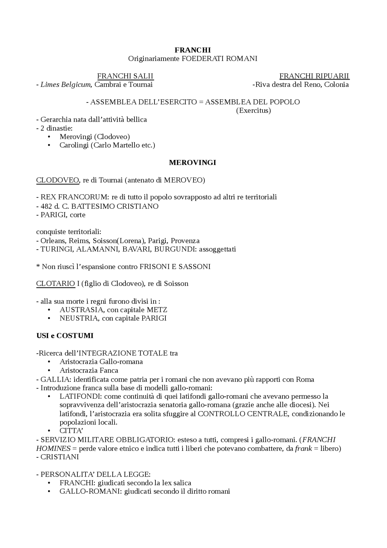 Franchi Docsity