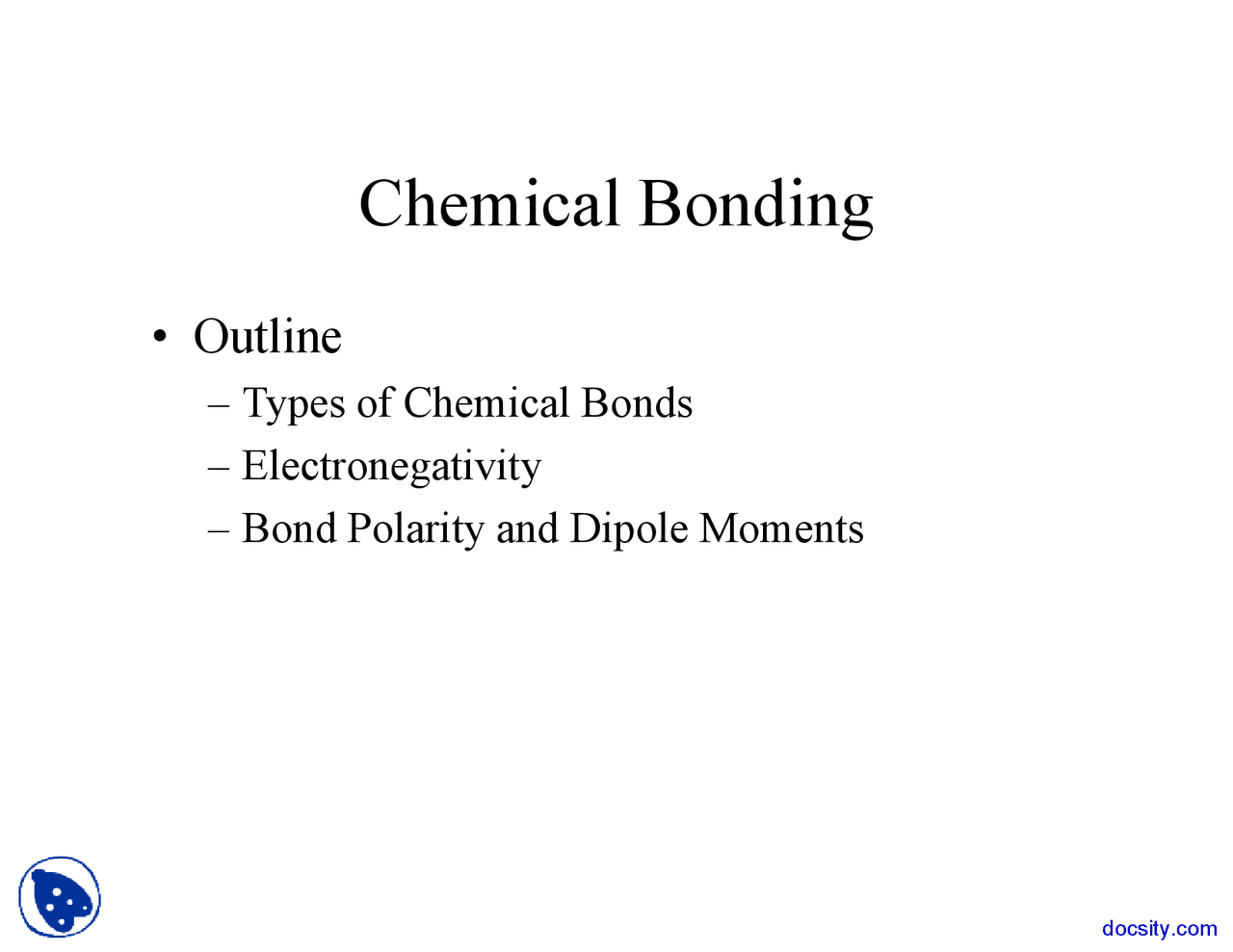 Chemical Bonding - Chemical Principles - Lecture Slides | Slides ...