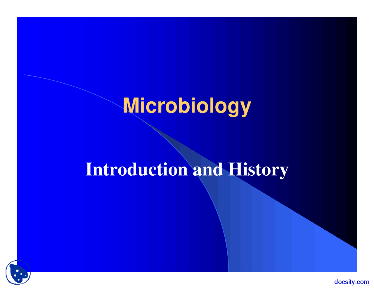 Introduction And History Microbiology Lecture Slides Docsity