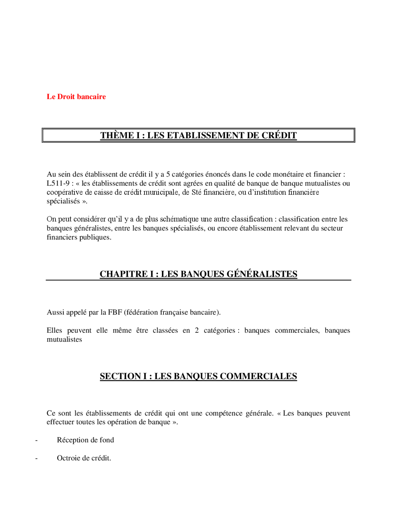 Notes Sur De Droit Des Marchés Financiers 1° Partie Docsity