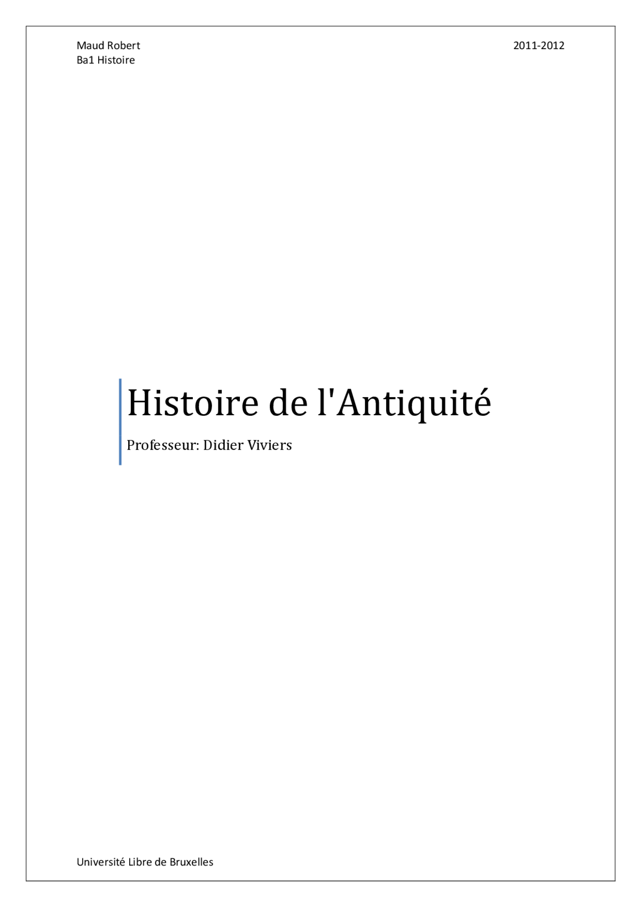 Notes Complètes Sur Lhistoire De Lantiquité 1° Partie Docsity