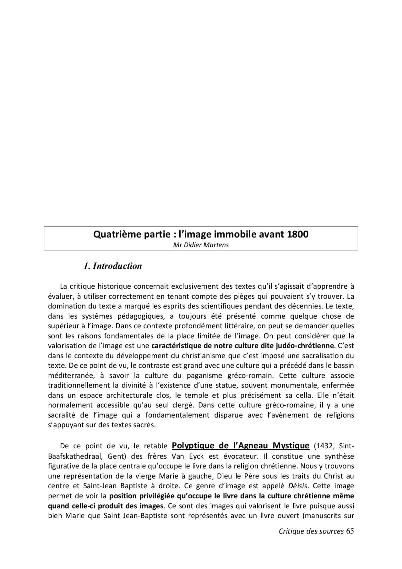 Notes Complètes Sur Les Critique Des Sources 3° Partie Docsity