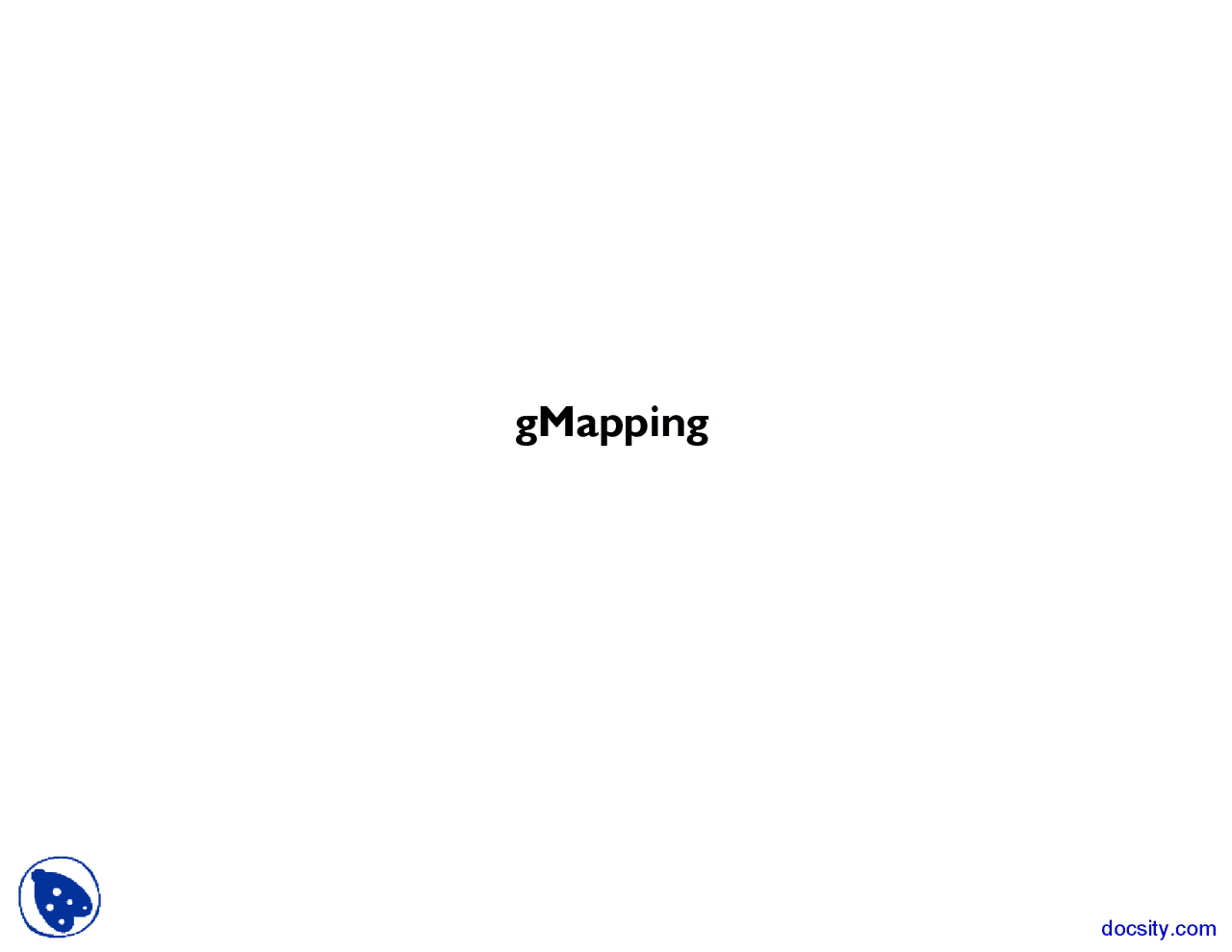 Gmapping Advanced Robotics Lecture Slides Slides Robotics Docsity