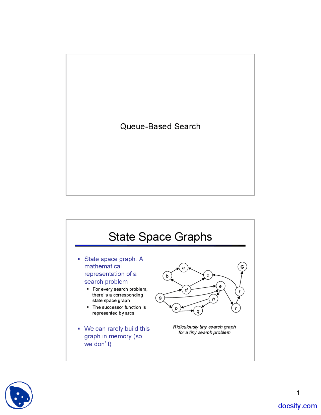 Queue Based Search Advanced Robotics Lecture Slides Docsity