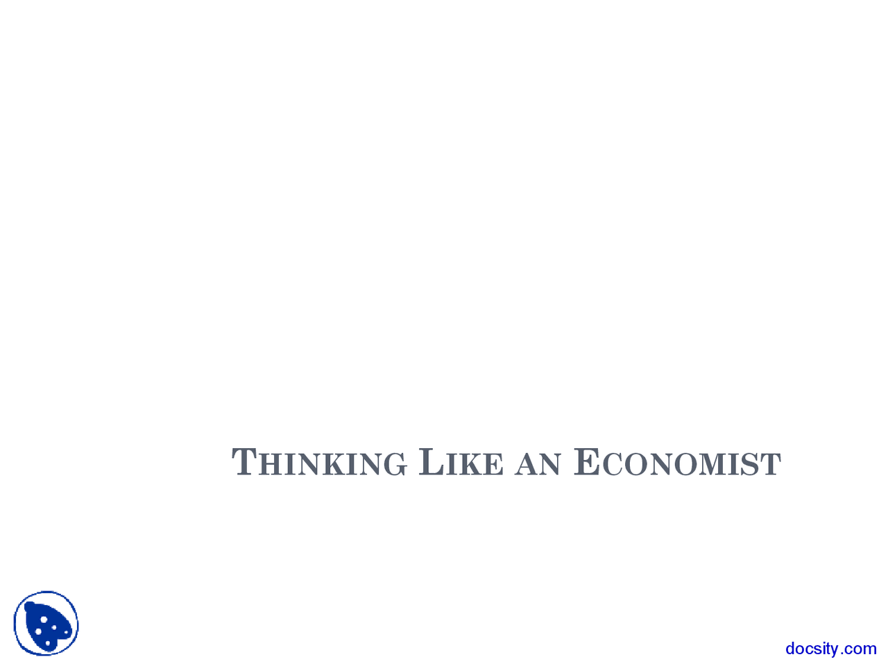 Economic Models Economics Lecture Slides Docsity