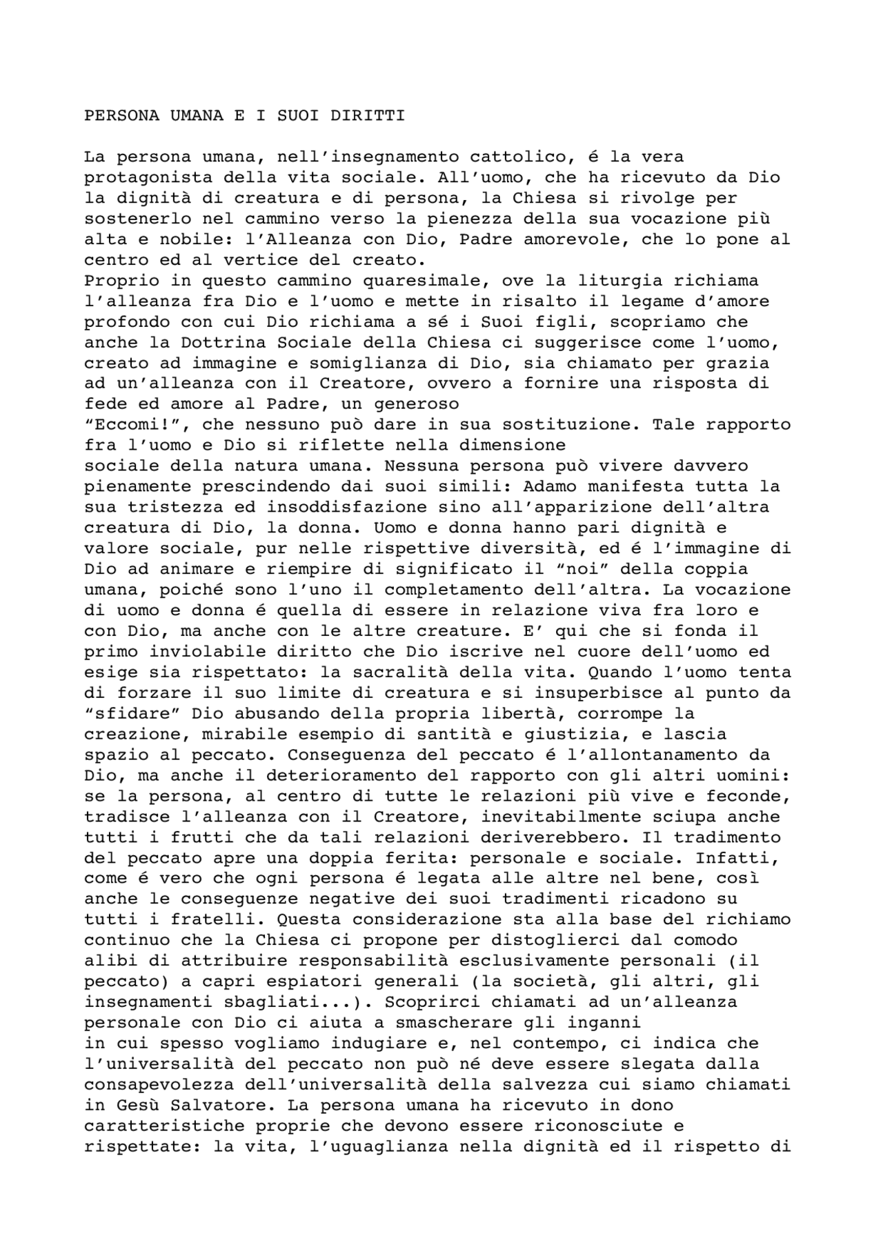 Teologia Temi Specifici Prof Caltagirone 2014 Lumsa Docsity