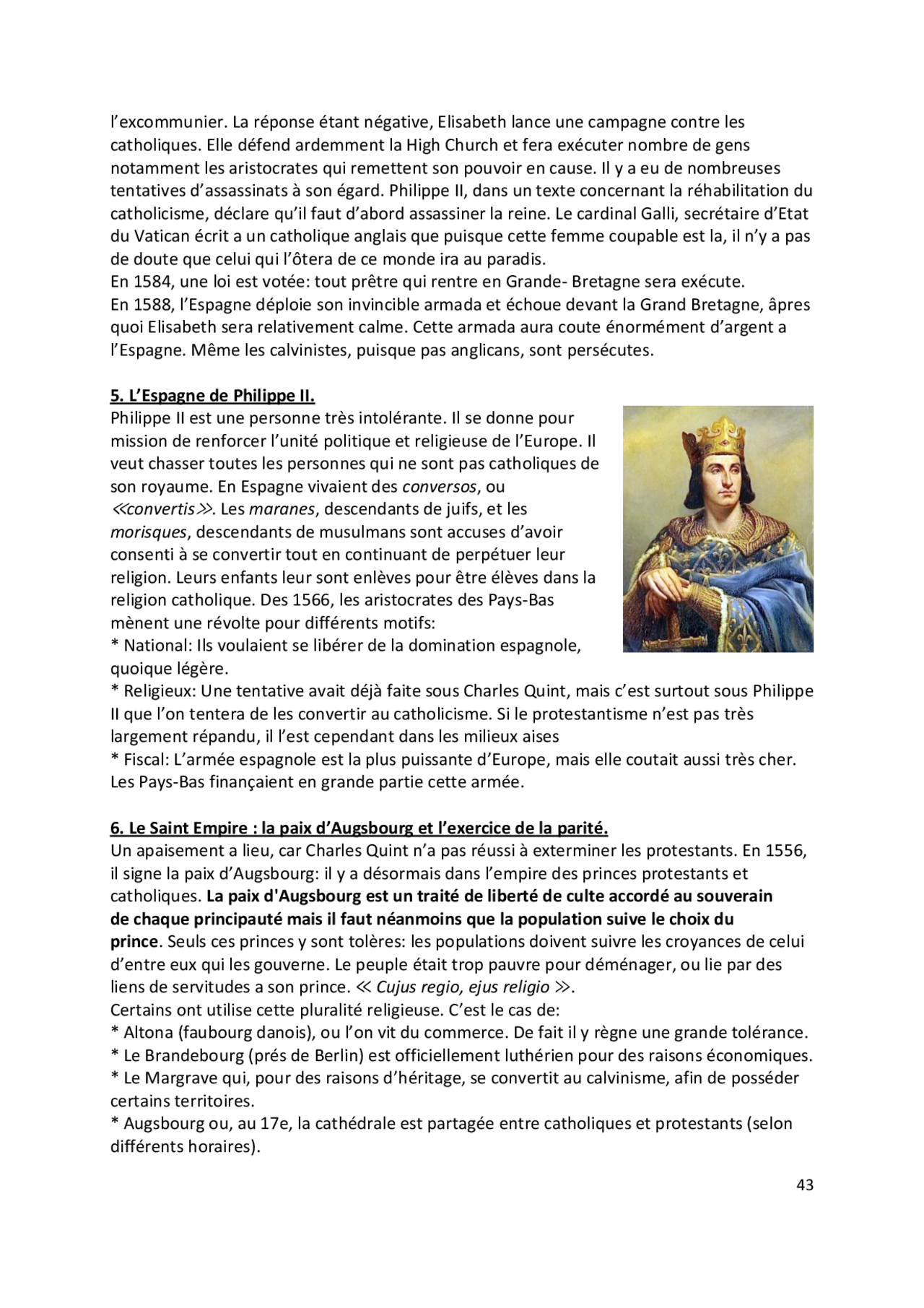 Notes Sur Les Temps Modernes 3° Partie Notes Histoire Docsity