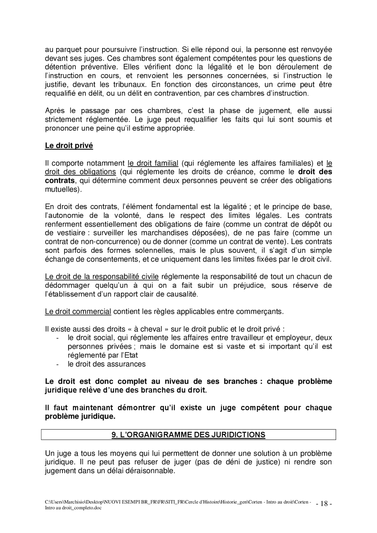 Notes Sur Lintroduction Au Droit 2° Partie Docsity