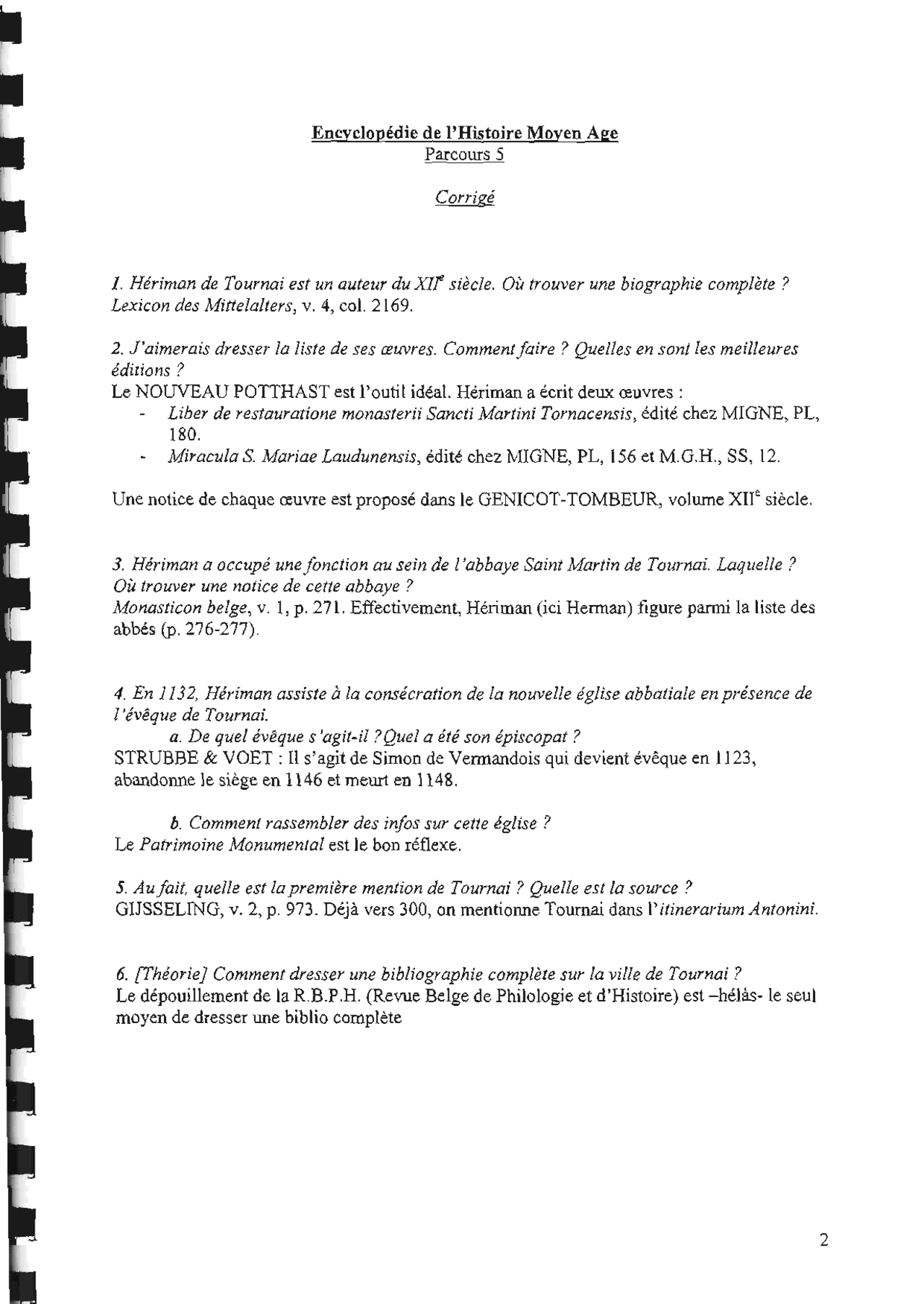 Notes Sur Lencyclopédie Dhistoire Le Moyen Age 3° Partie Docsity