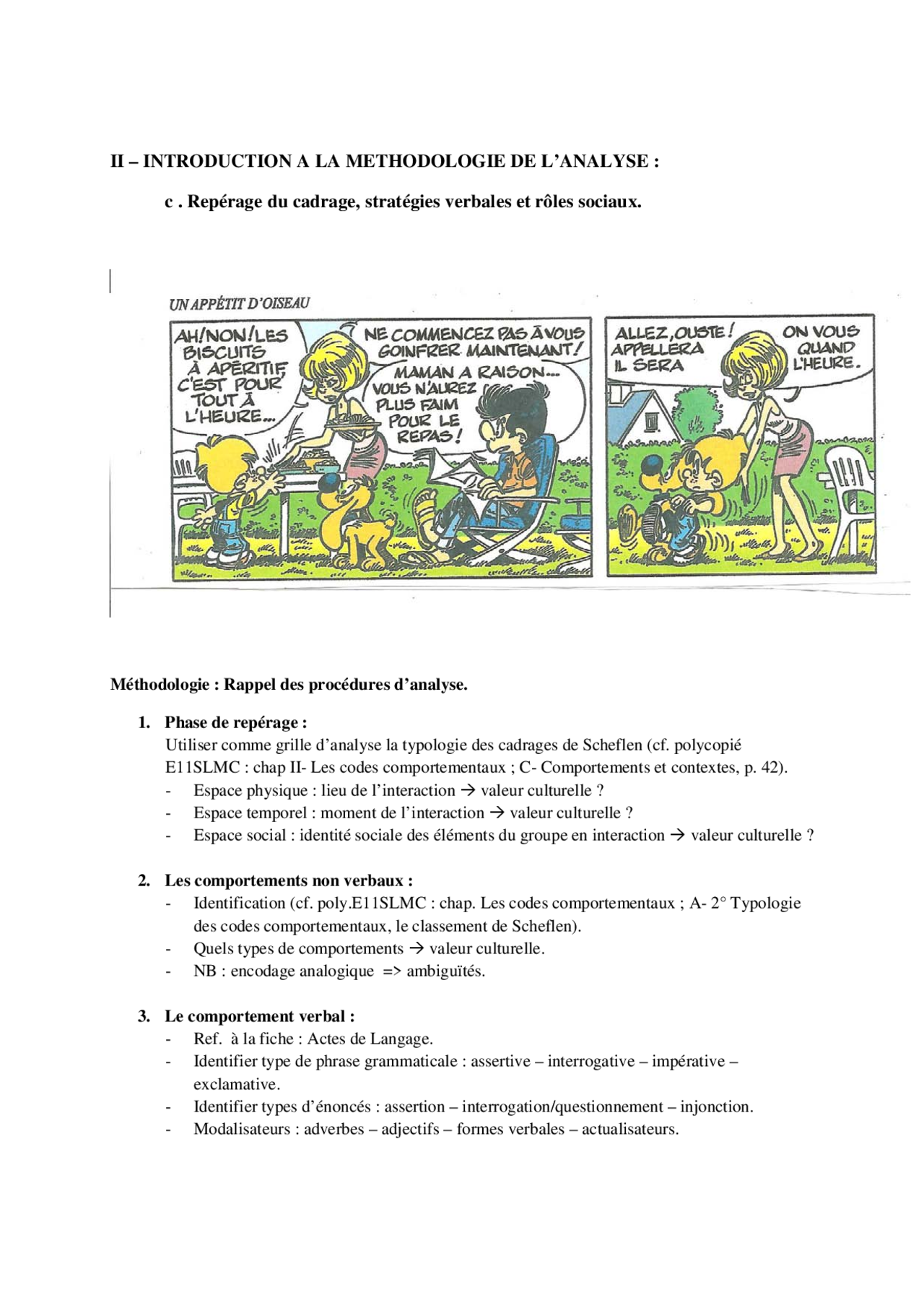 Notes Sur Lintroduction à La Méthodologie De Lanalyse Docsity