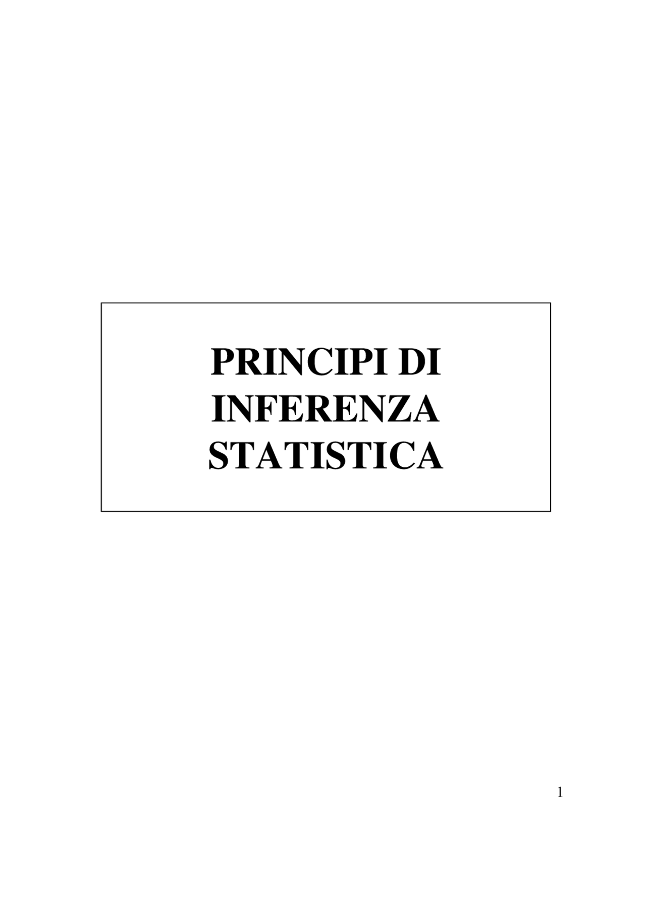 Inferenza Statistica Docsity