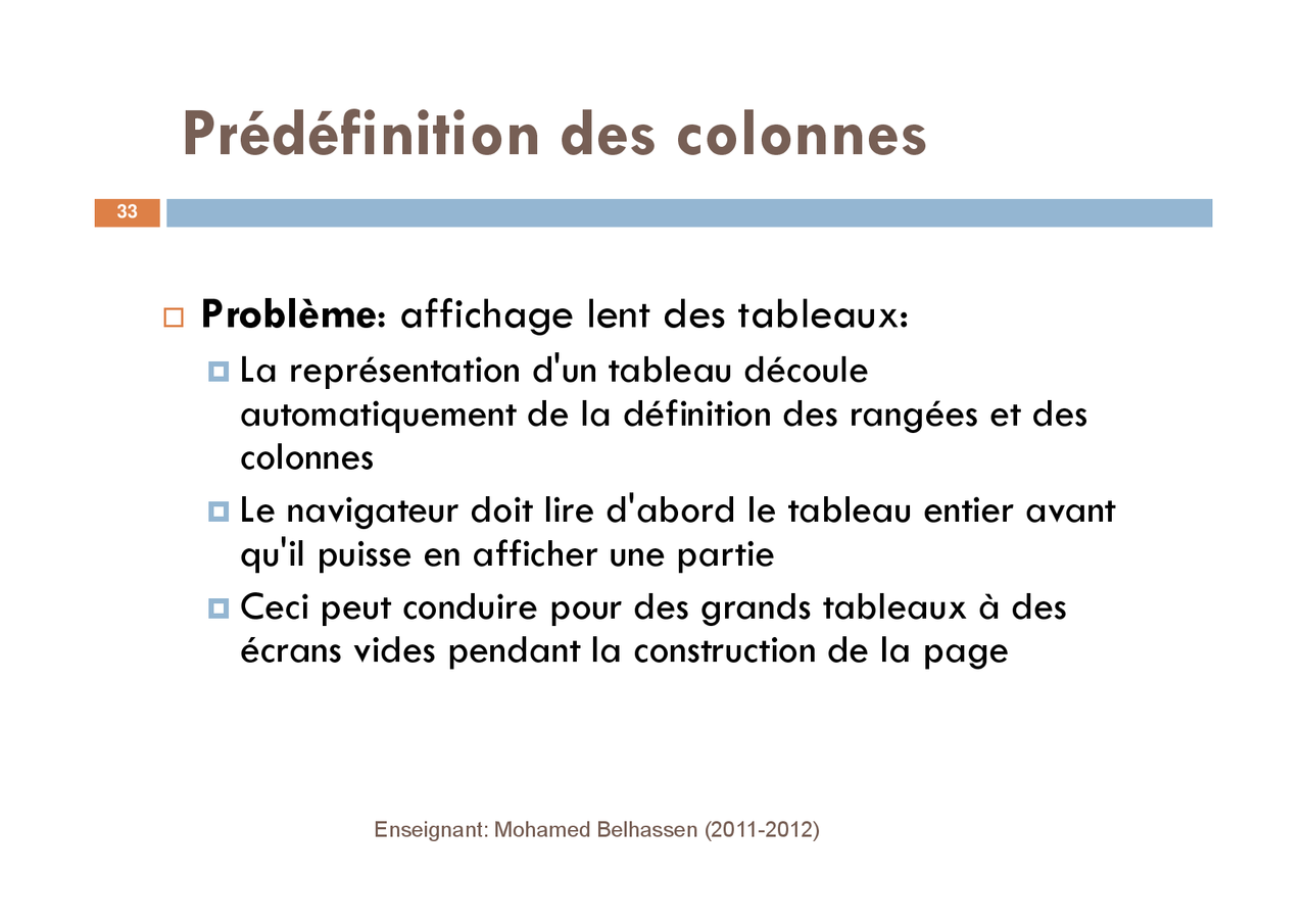 Notes Sur Les Tableaux 3° Partie Docsity