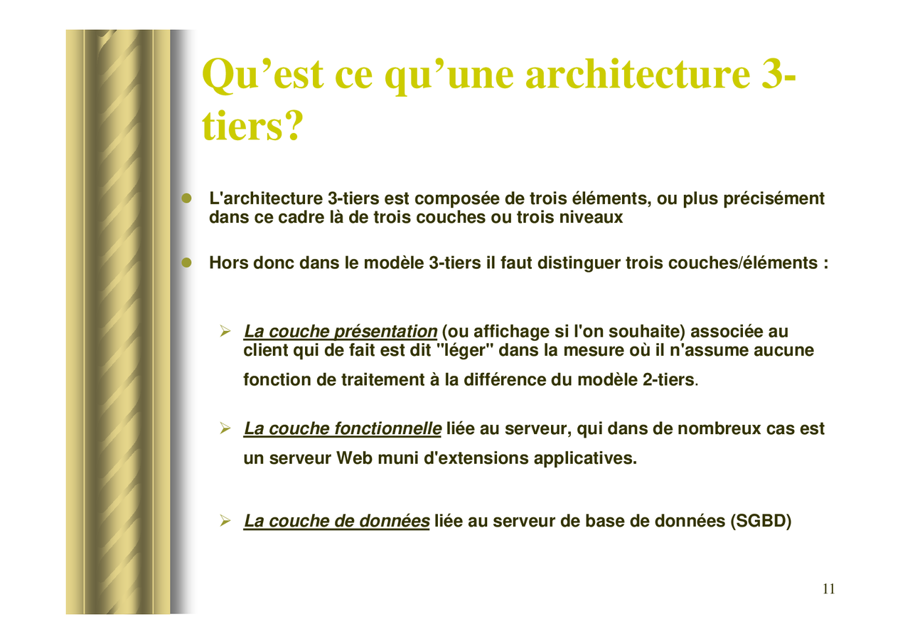 Notes Sur Les Architectures 2° Partie Docsity