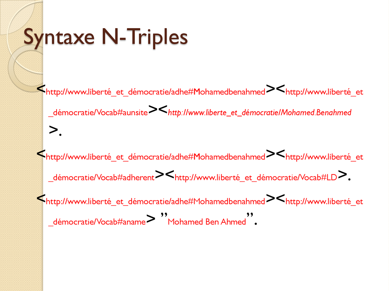 Notes Sur Le Thème De Rdf 2° Partie Docsity