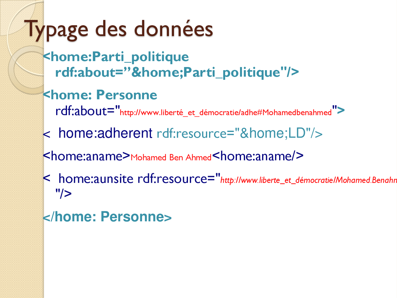 Notes Sur Le Thème De Rdf 3° Partie Docsity