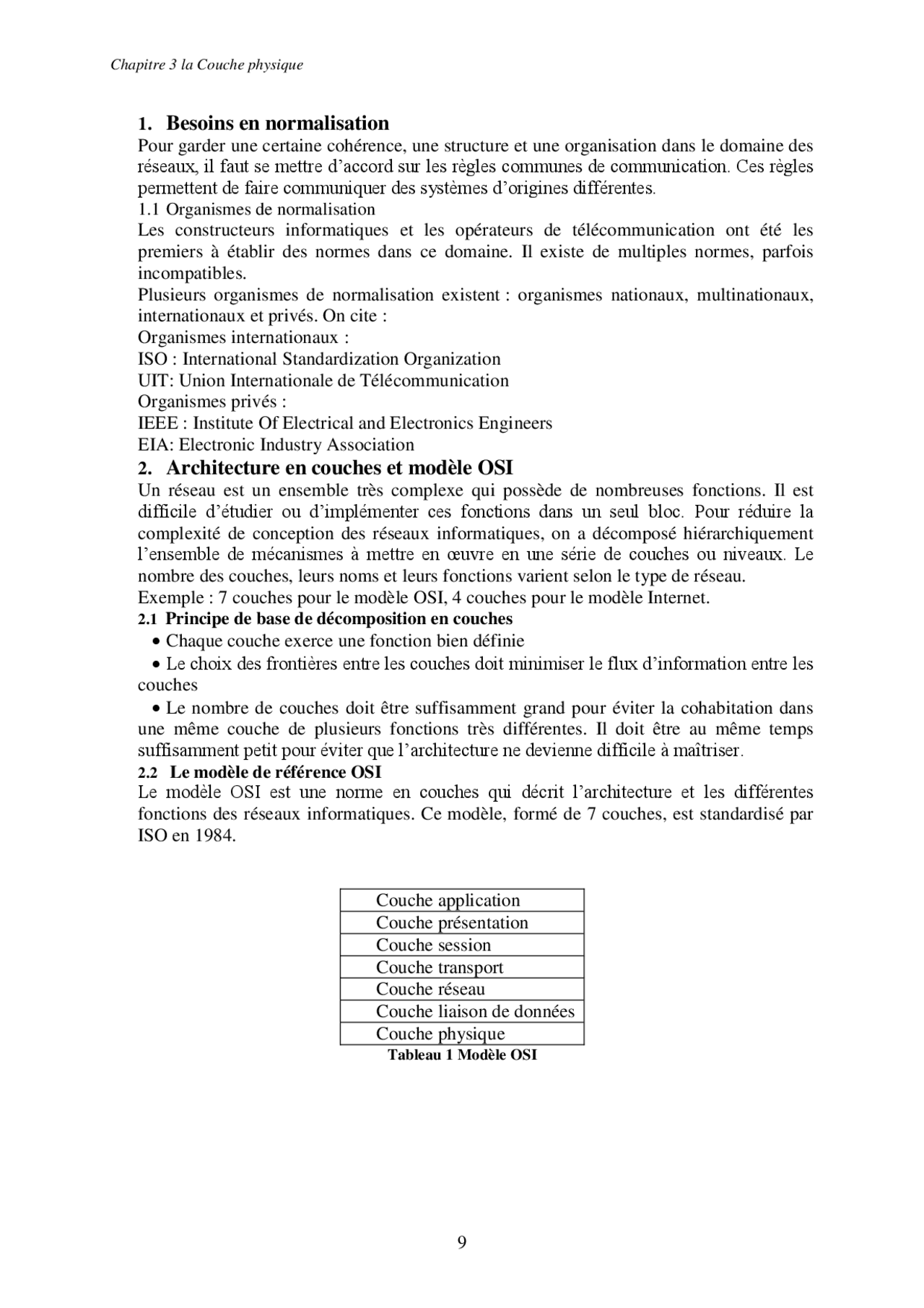 Notes Sur Le Module Réseaux De Communication 2° Partie Docsity
