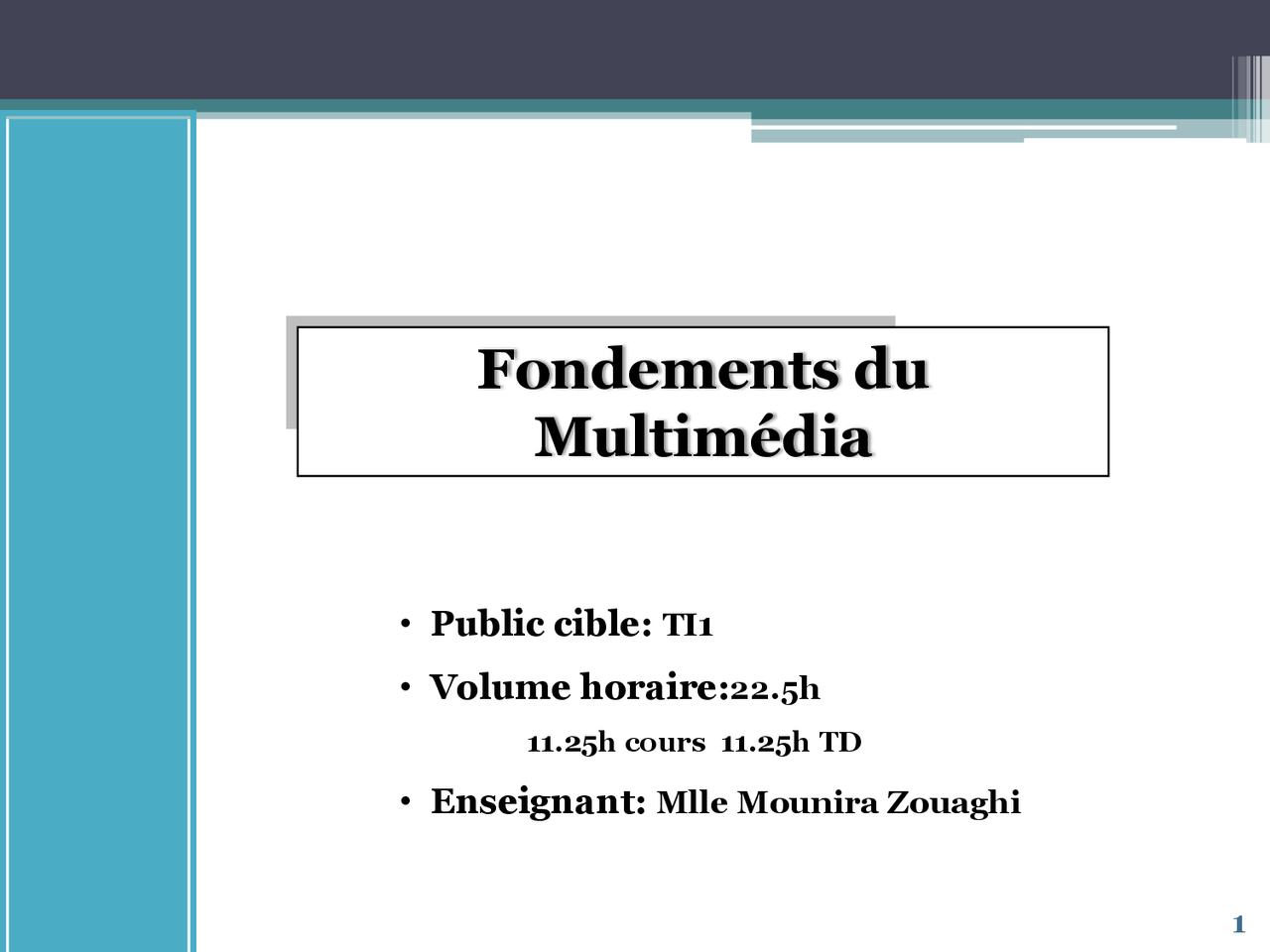 Notes Sur Le Thème Des Fondements Du Multimédia 1° Partie Docsity