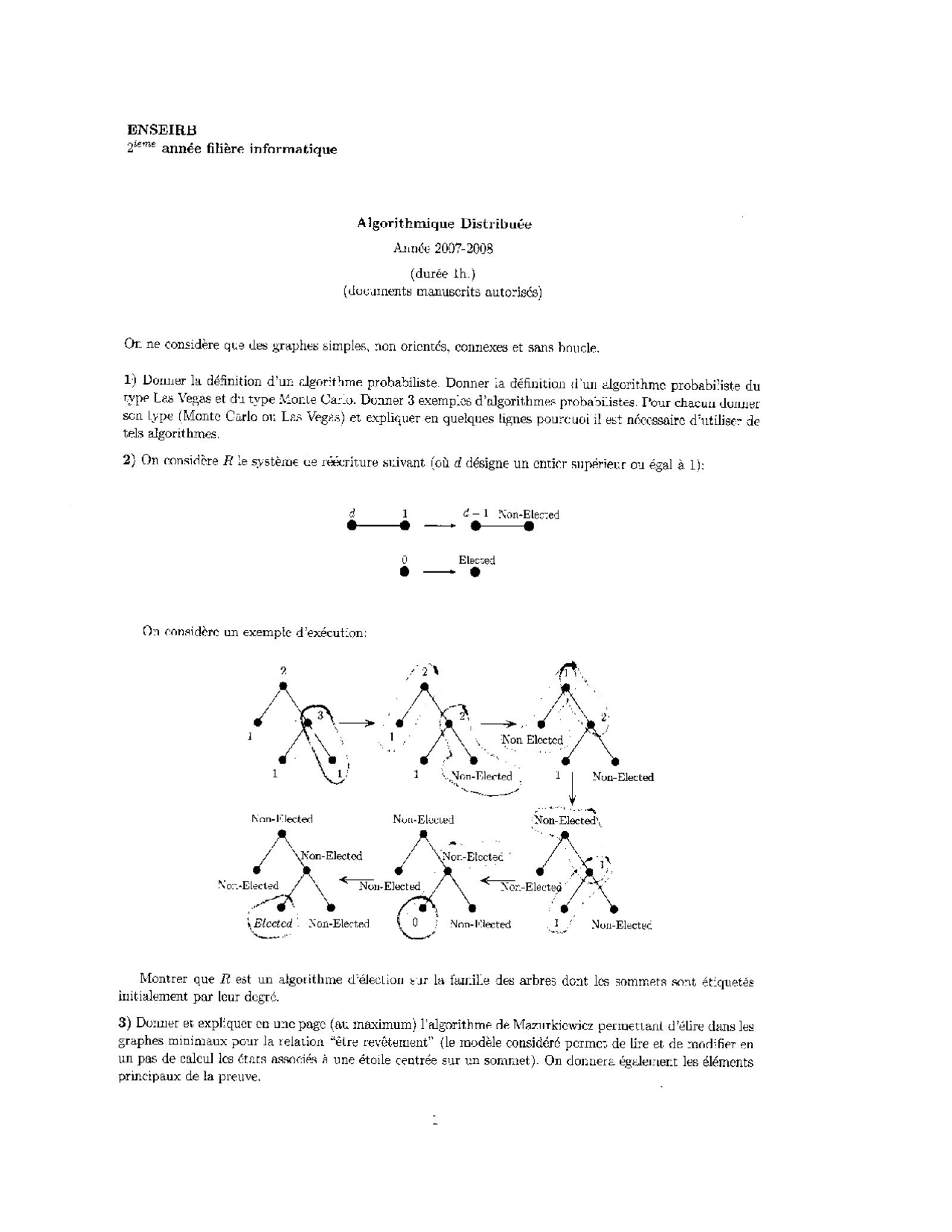 Exercices Sur Lalgorithmique Distribuée 4 Docsity