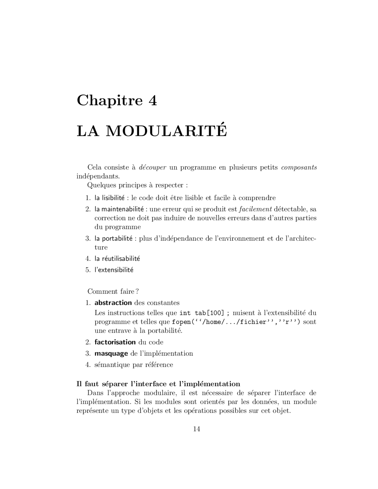 Notes Sur Les Techniques De Programmation 2° Partie Docsity