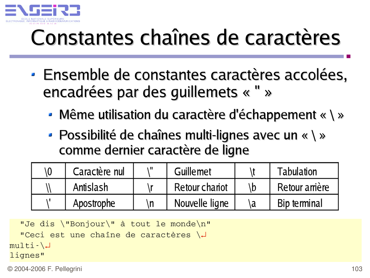 Notes Sur La Programmation Impérative 3° Partie Docsity