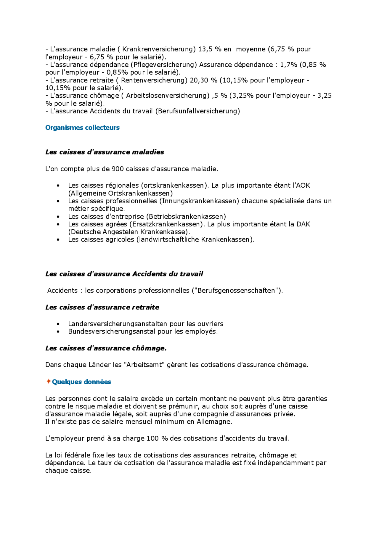 Notes Sur Le Code Du Travail Allemand 2° Partie Docsity