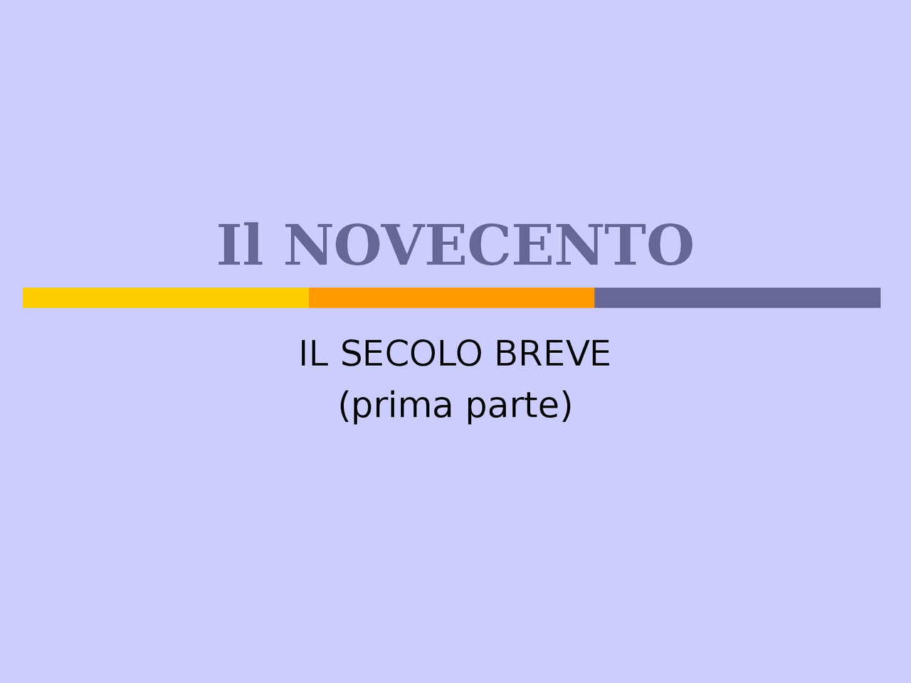Il Novecento: il secolo breve - 1 parte | Slide di Storia Contemporanea ...