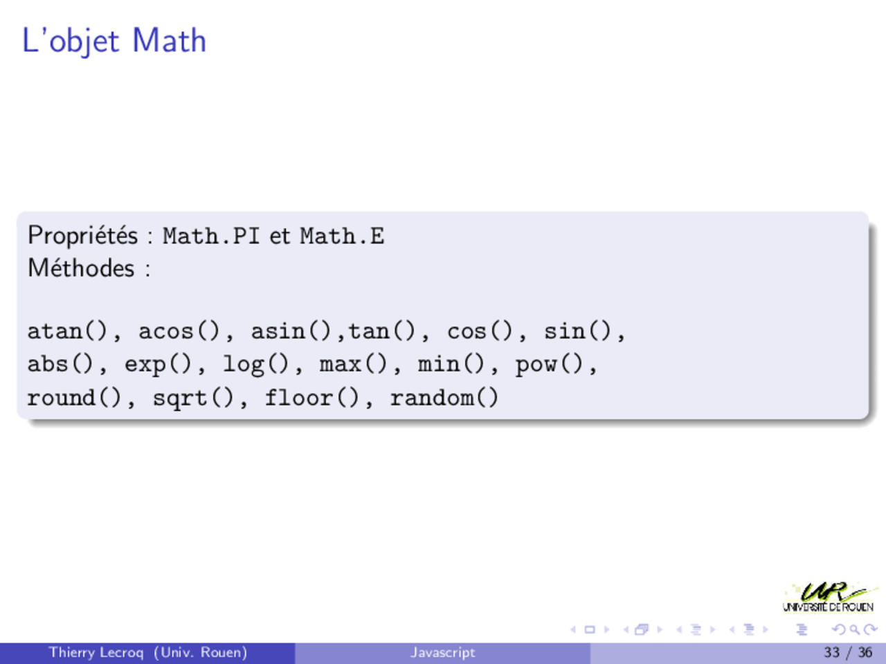 Notes Sur Javascript 3° Partie Docsity