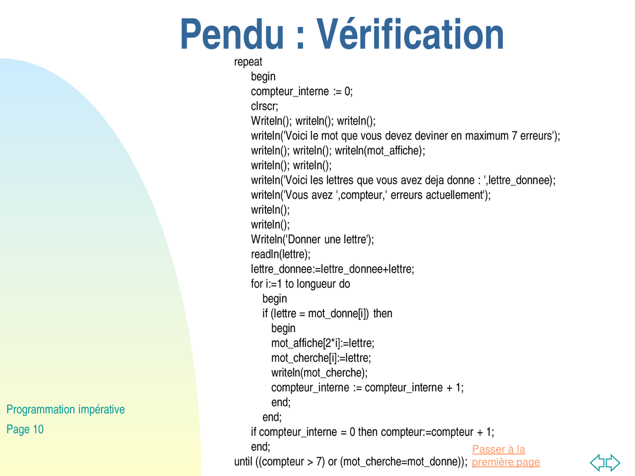 Notes Sur La Programmation Impérative Pascal 2° Partie Docsity
