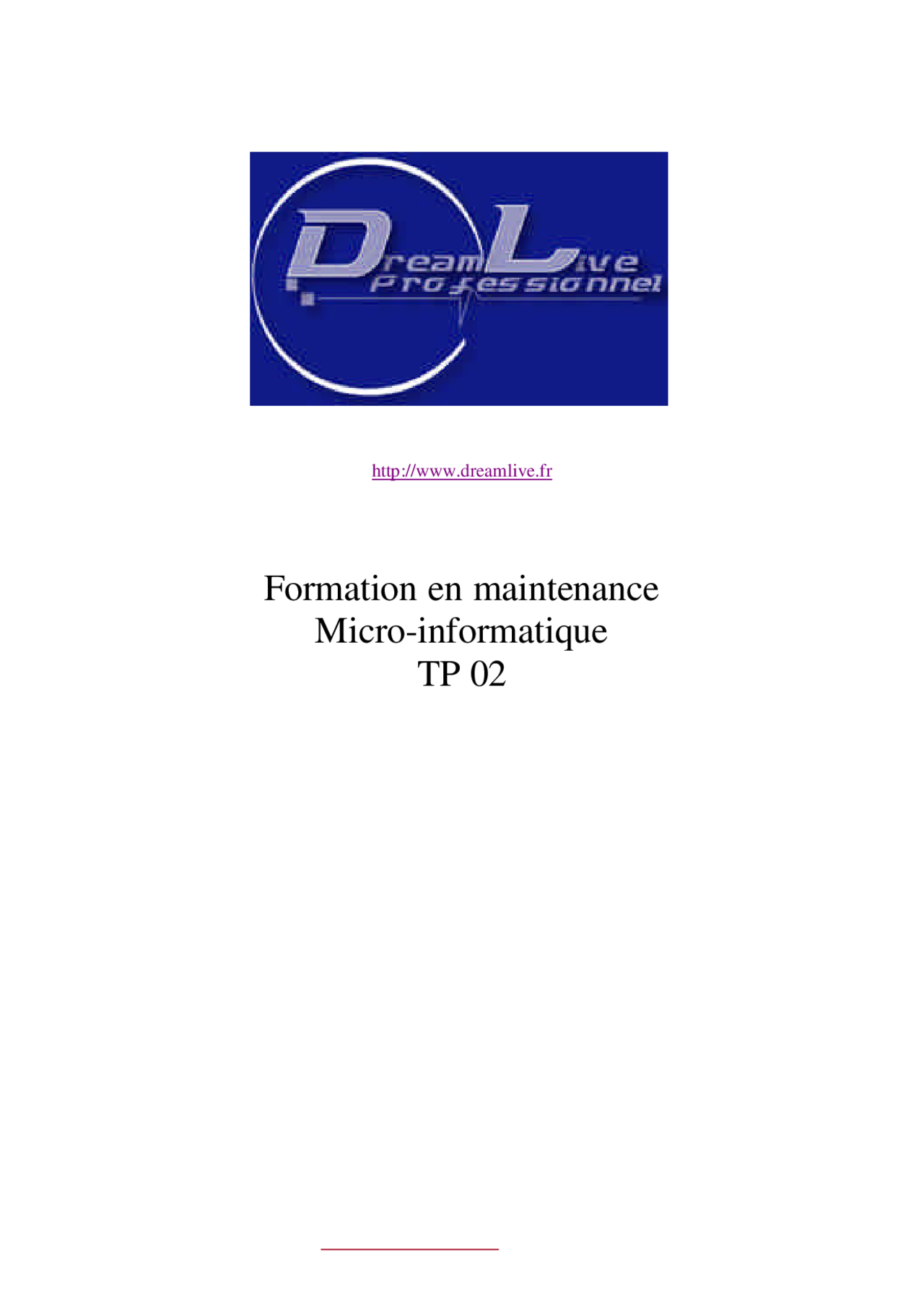 Notes Sur La Formation En Maintenance Micro Informatique 1° Partie