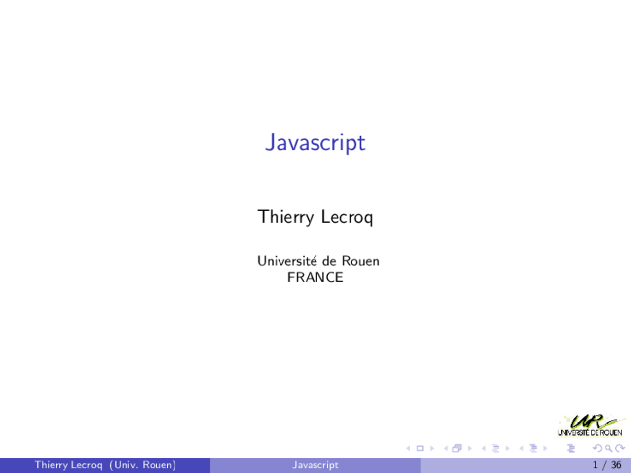 Notes Sur Javascript 1° Partie Docsity