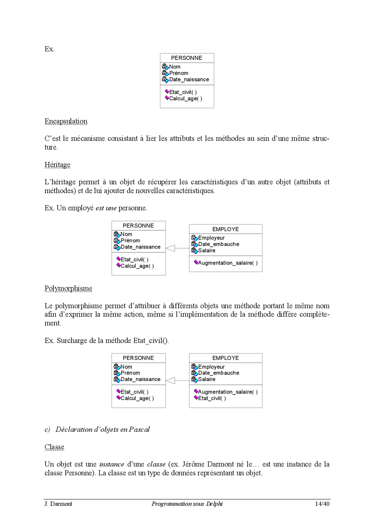 Notes Sur La Programmation Sous Delphi 2° Partie Docsity