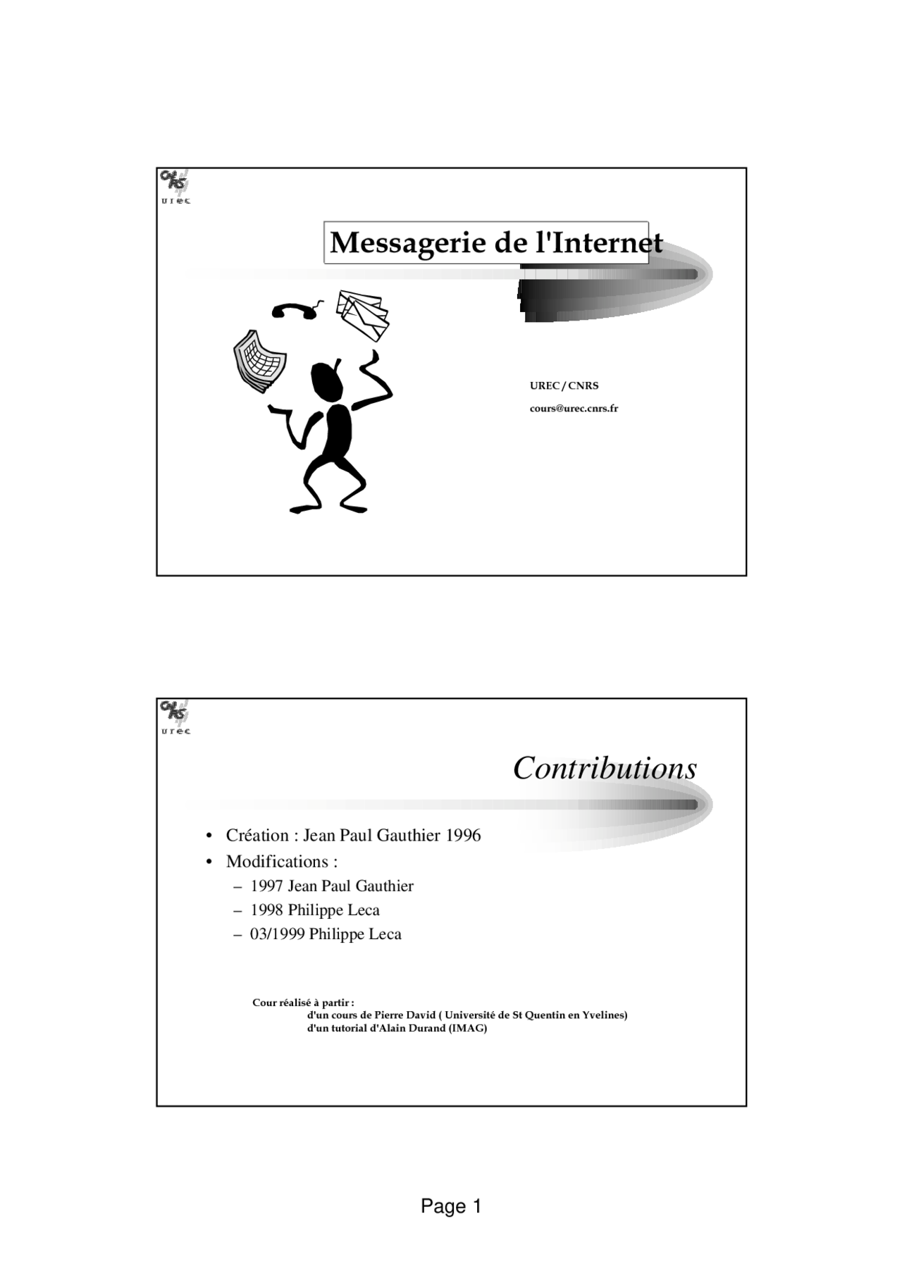 Notes Sur La Messagerie De Internet 1° Partie Notes Application