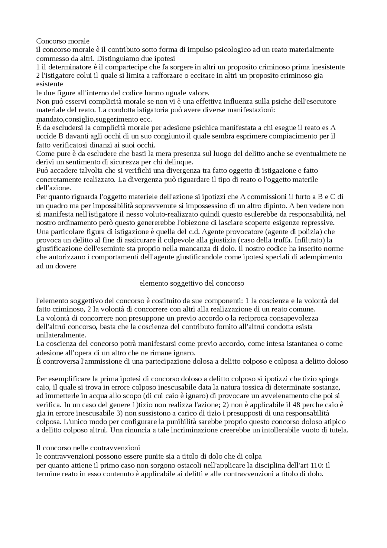 Concorso Di Persone Docsity